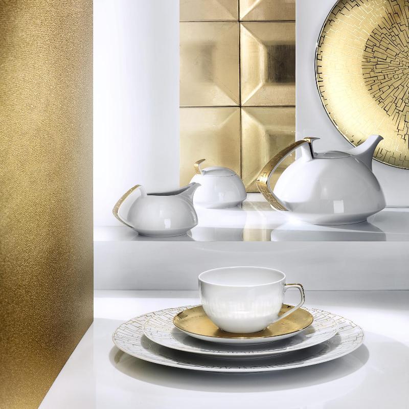 Rosenthal TAC Gropius Skin Gold - Elegance Redefined