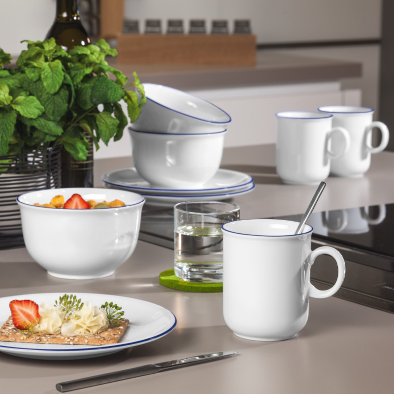 Seltmann Weiden Compact Blue Rim Tableware