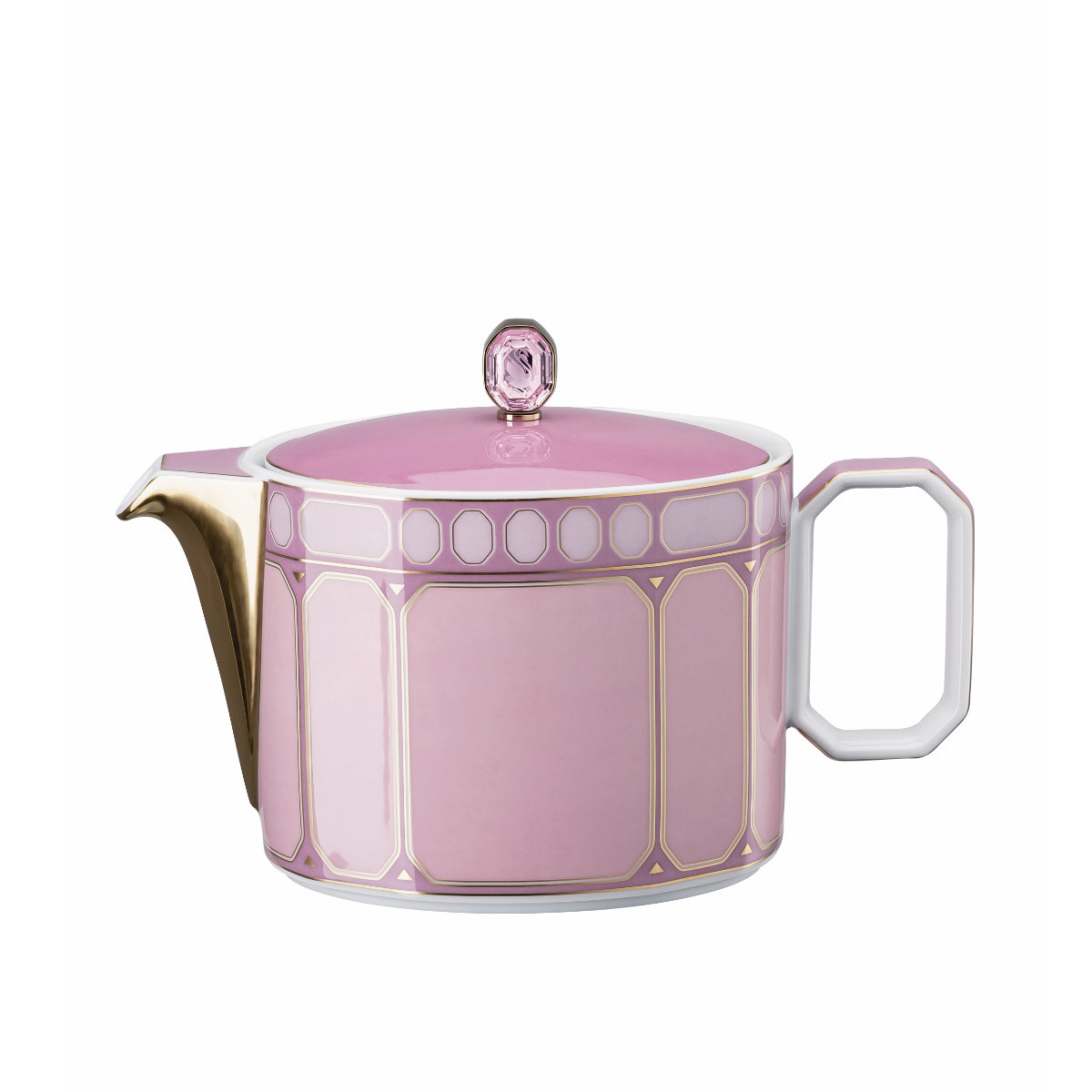 Swarovski x Rosenthal SIGNUM Rose Teekanne 2 Personen 0,75 L