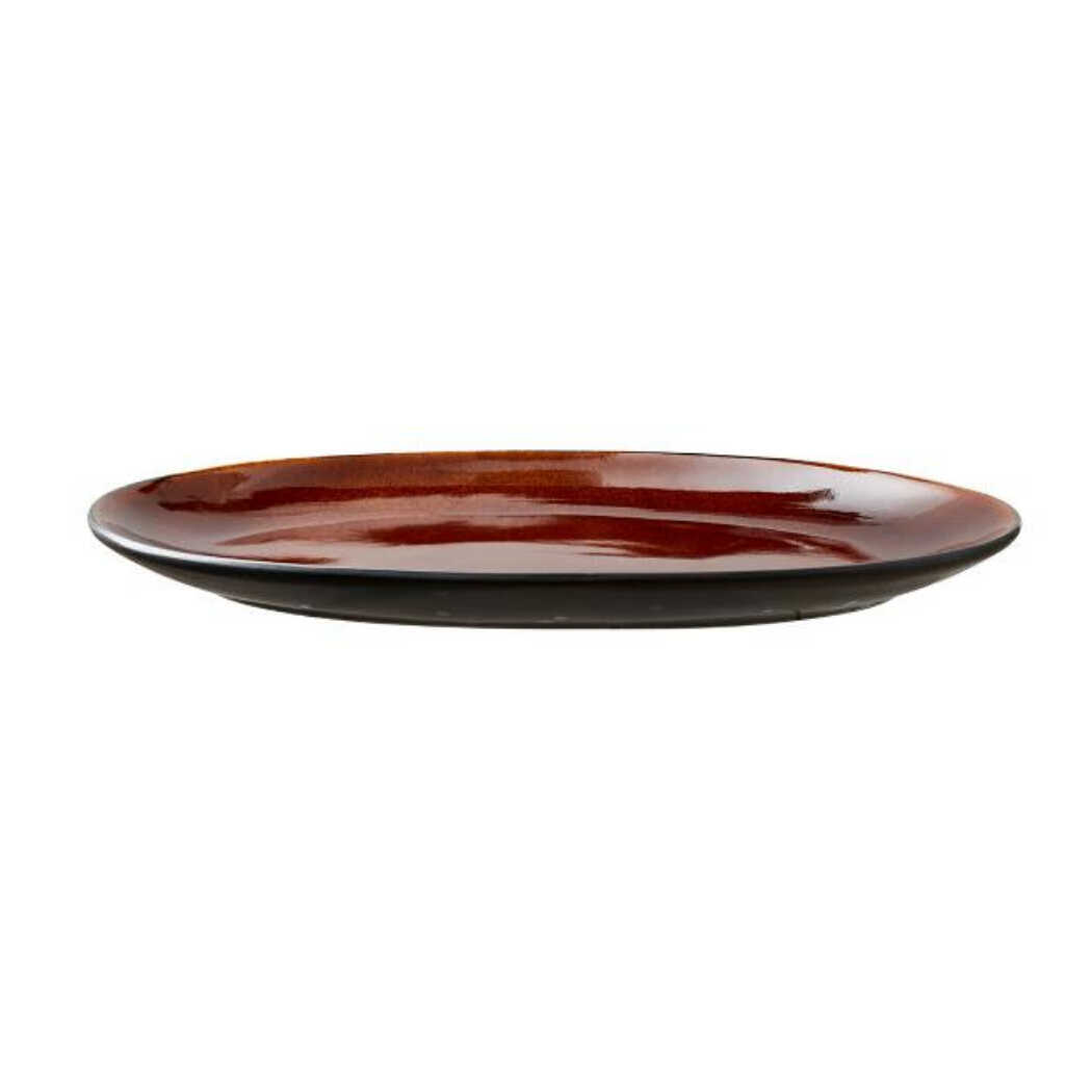 Bitz Gastro black / amber Platte oval 36x25 cm