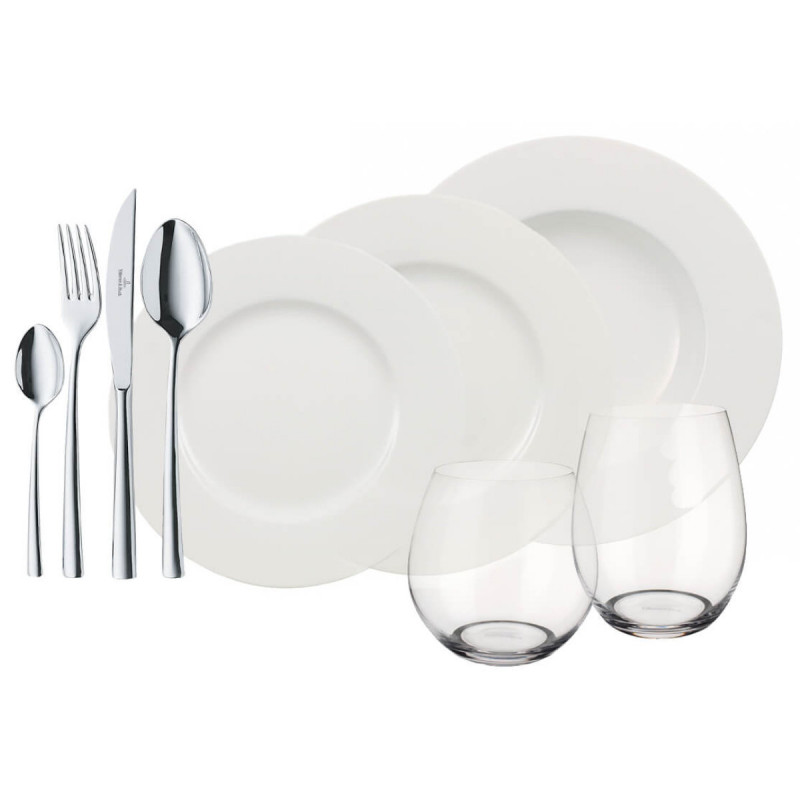 Villeroy & Boch Wonderful World White Kombi-Set 4 Friends 36-tlg.