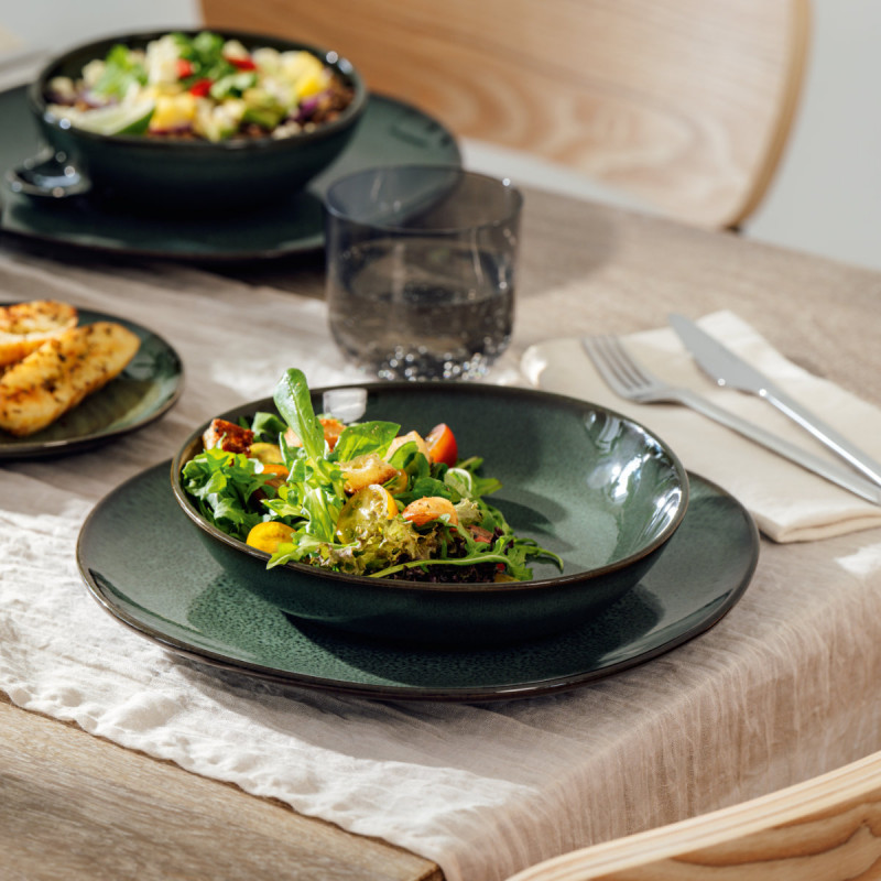 like. by Villeroy & Boch Lave vert Suppenteller Schalen flach 22 cm