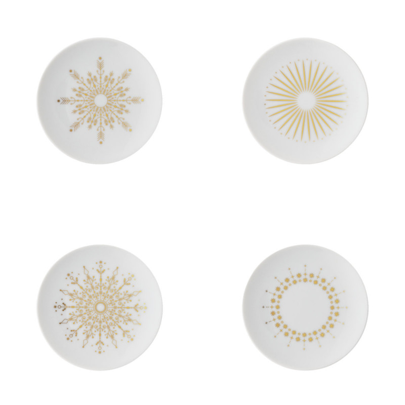 Rosenthal studio-line TAC Festive Celebration Teller flach Stars 4-tlg ...
