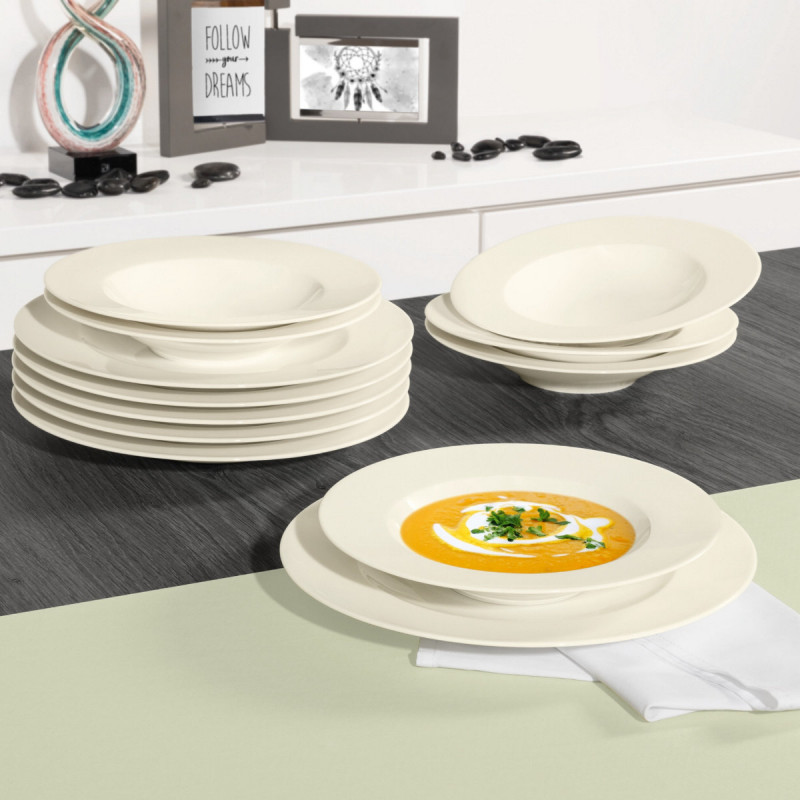 Seltmann Weiden Zoé fine diamond Uni Tafel-Set 12-tlg.