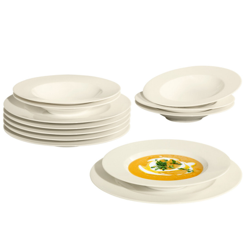 Seltmann Weiden Zoé fine diamond Uni Tafel-Set 12-tlg.