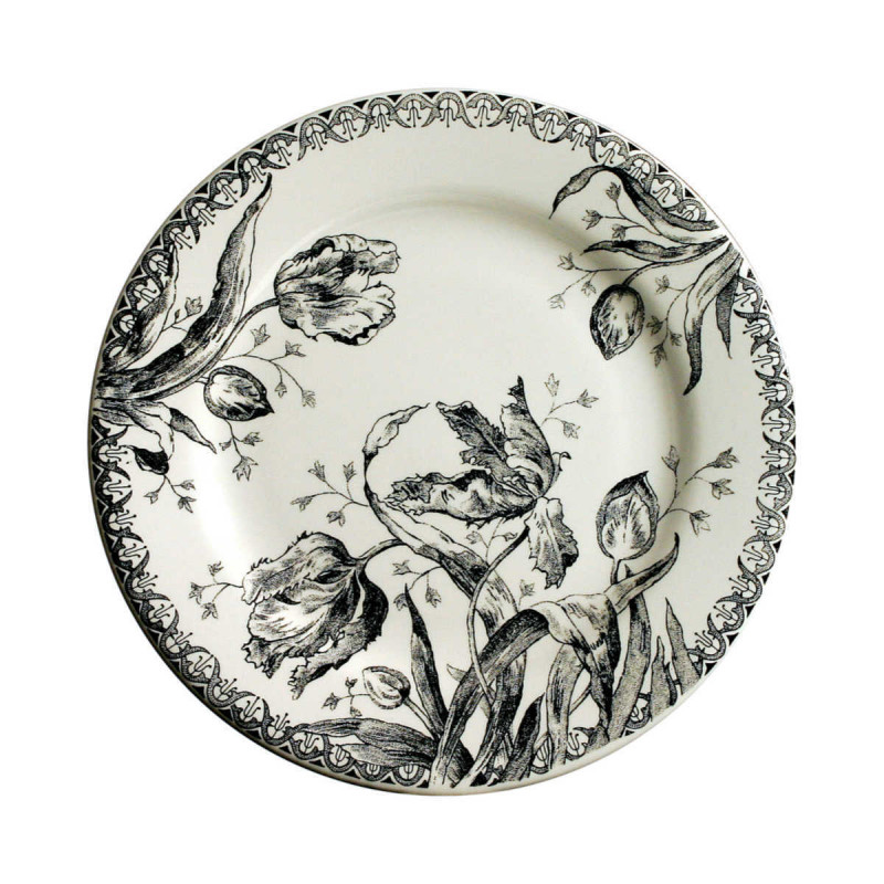 Gien 'Tulipes Noires' Frühstücksteller 21,8 cm