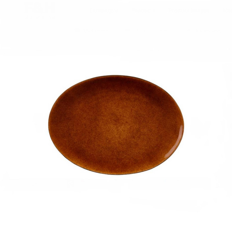 Bitz Gastro black / amber Platte oval 45x34 cm