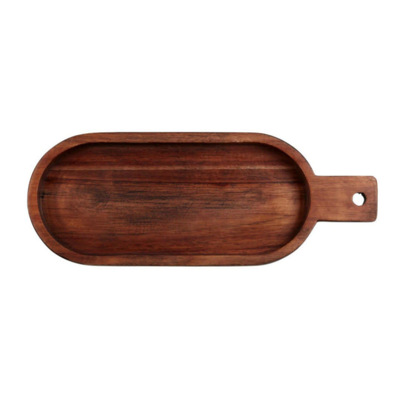 ASA Wood Dark Akazie Massiv Schale flach oval 33,4 cm