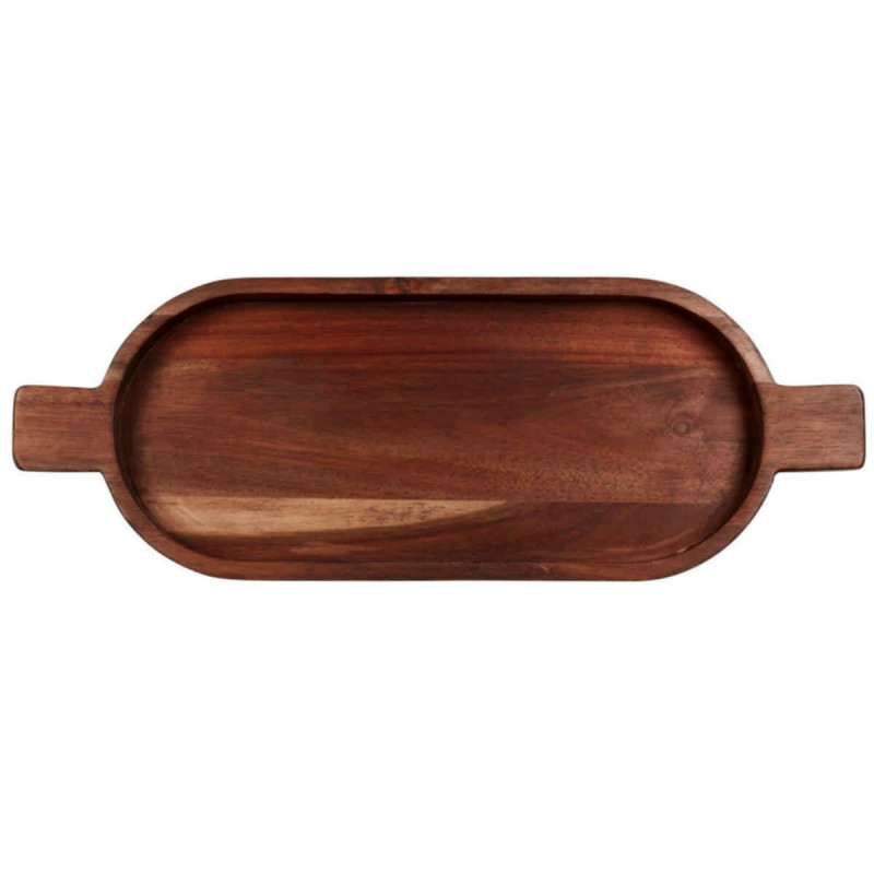 ASA Wood Dark Akazie Massiv Brett oval 49,6 cm