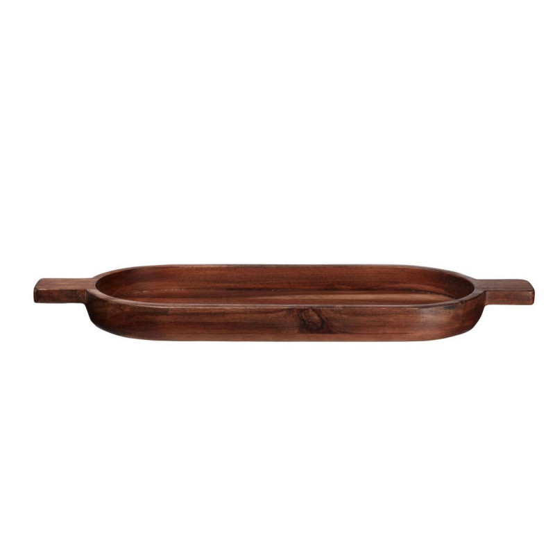 ASA Wood Dark Akazie Massiv Brett oval 49,6 cm