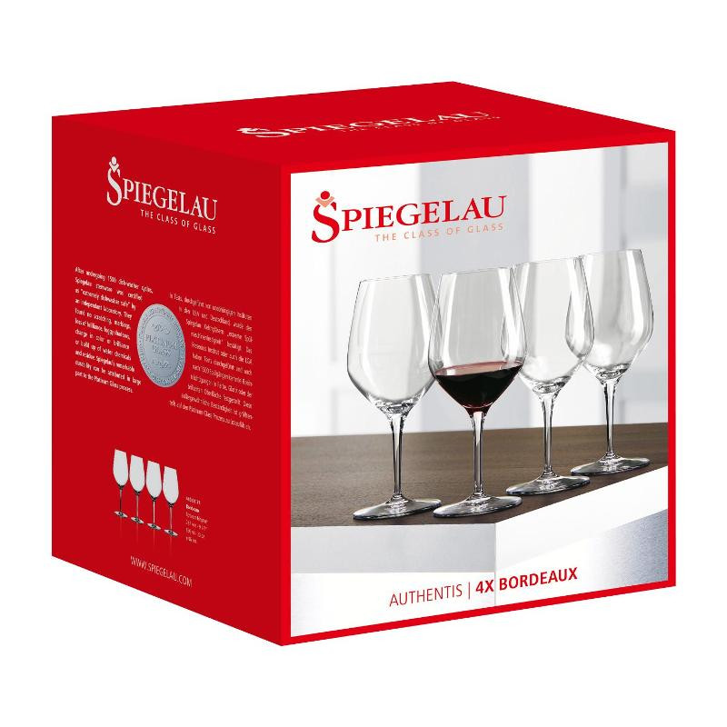 Spiegelau Authentis Bordeaux / Rotwein-Magnum Glas Set 4-tlg. 0,65 L