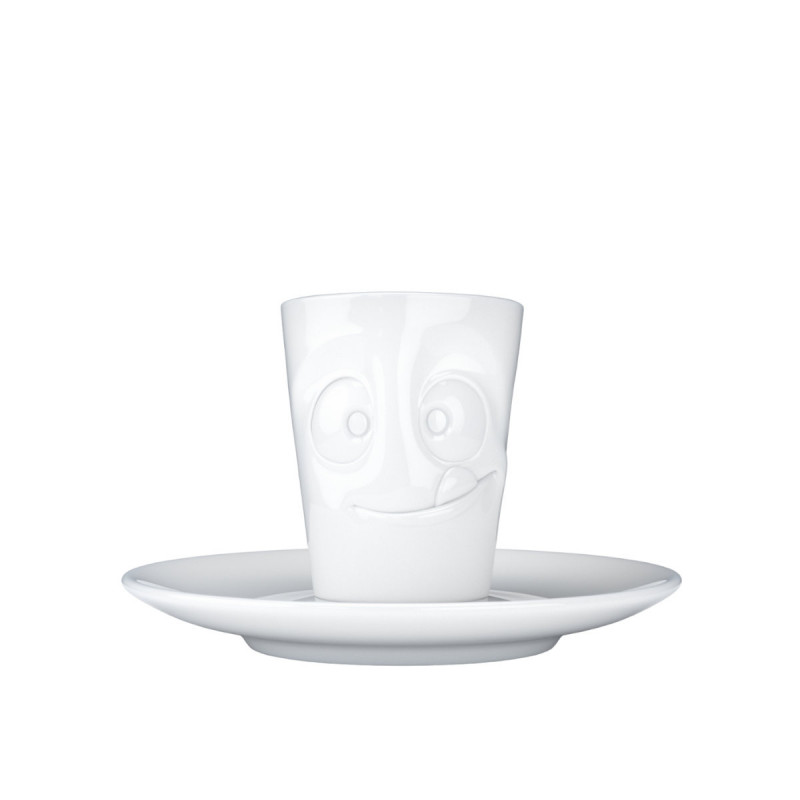 TV Tassen Espressotasse weiß lecker 0,08 L