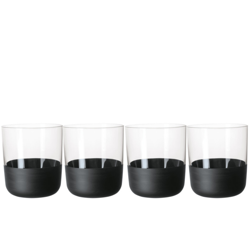 Villeroy & Boch Manufacture Rock Whisky tumbler set 4 pcs 0,25 L