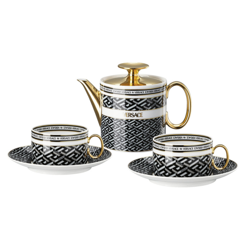 Rosenthal meets Versace La Greca Signature Black Tea set