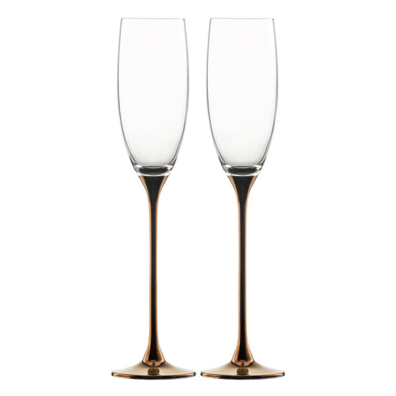 Eisch Champagner Exklusiv - Gift set Sparkling Wine glasses copper in ...