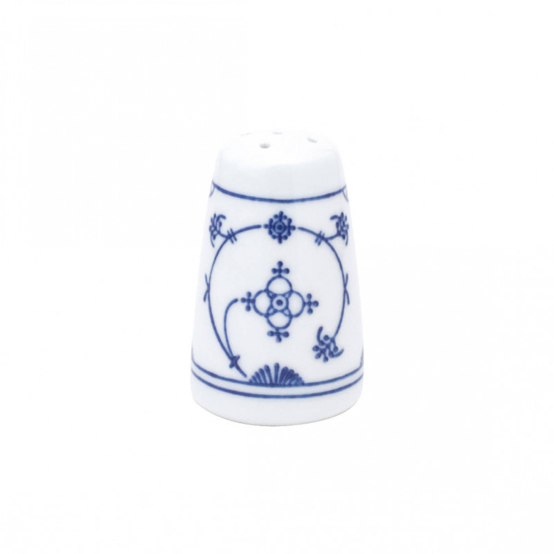 Kahla Blau Saks - Indisch Blau - Strohblumenmuster Pepper shaker h: 6 cm