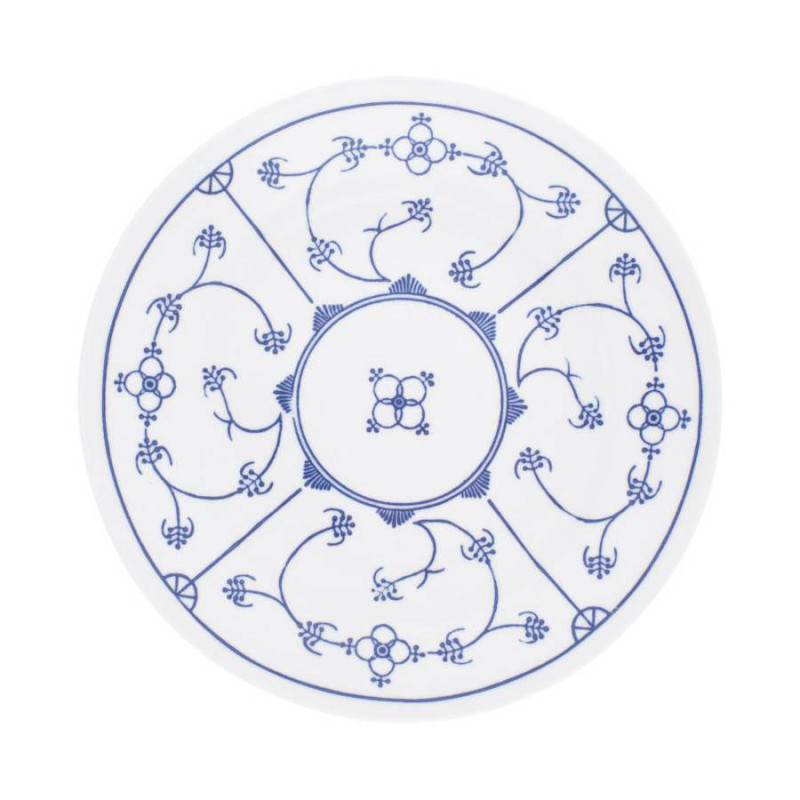 Kahla Blau Saks - Indisch Blau - Strohblumenmuster Dinner plate 23,5 cm