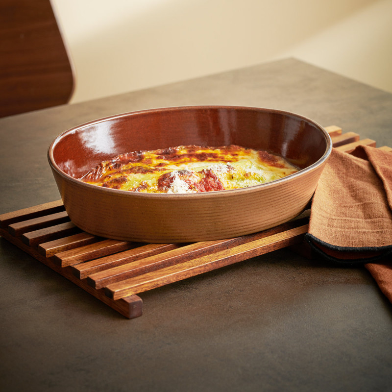ASA Kitchen'art brown Oval baking dish 20x14 cm