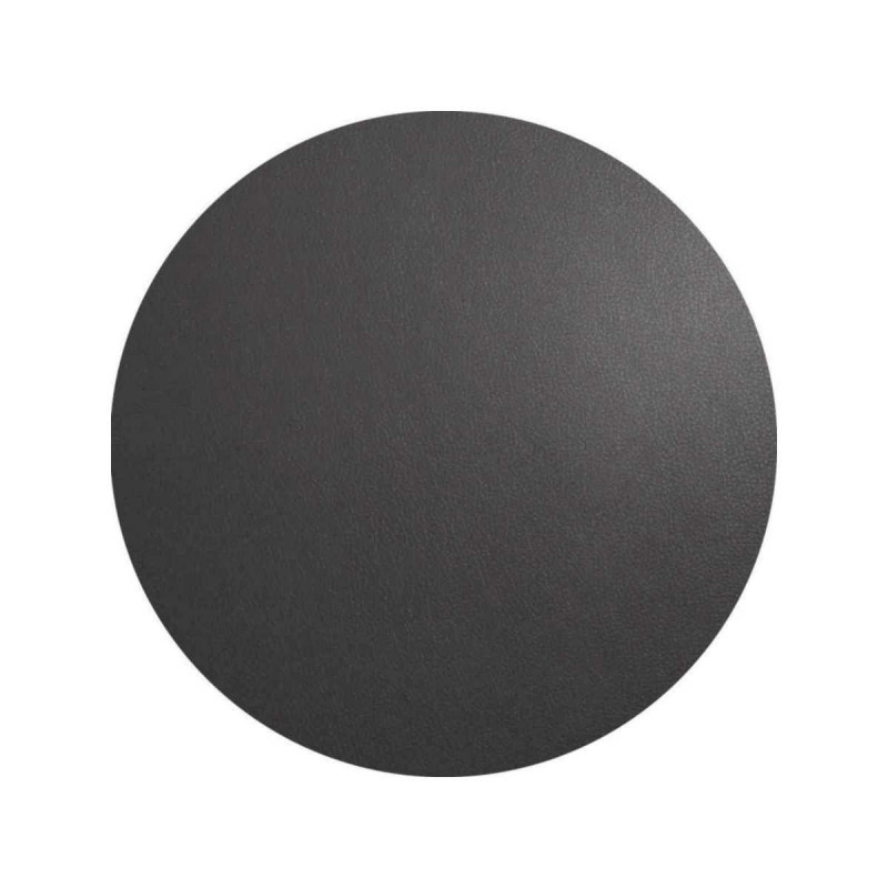 ASA Table Tops Leather Optic Fine table set basalt d: 38 cm