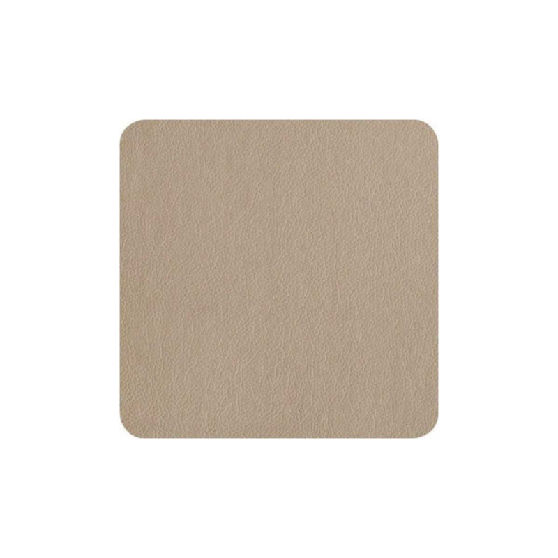 ASA Table Tops Leather Optic Fine Coaster Set 4 pcs. stone 10x10 cm