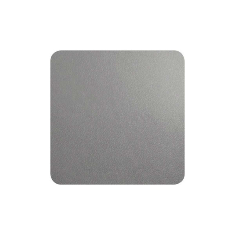 ASA Table Tops Leather Optic Fine Coaster Set 4 pcs. cement 10x10 cm
