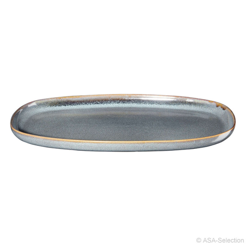 ASA SELECTION Saisons Denim Plate oval 31x18 cm