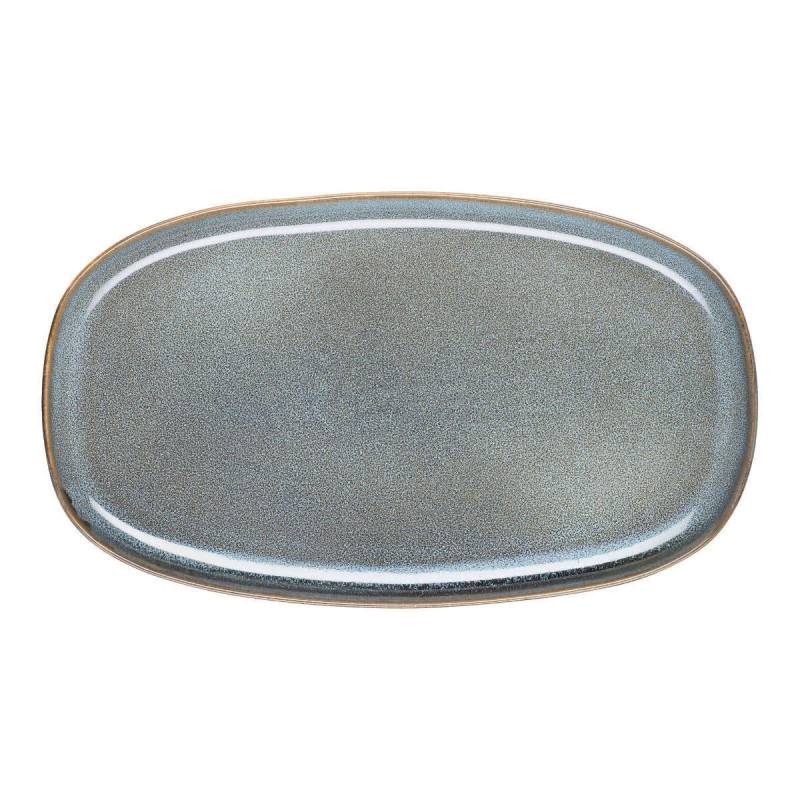 ASA SELECTION Saisons Denim Plate oval 31x18 cm