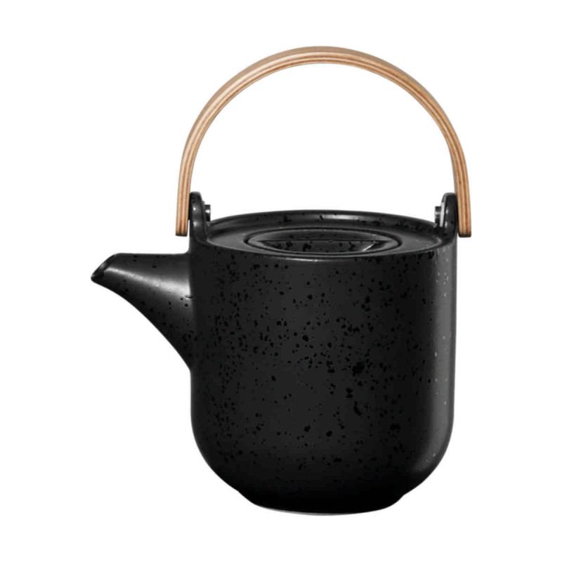 ASA Coppa Kuro teapot with stainless steel filter and wooden handle 0 ...