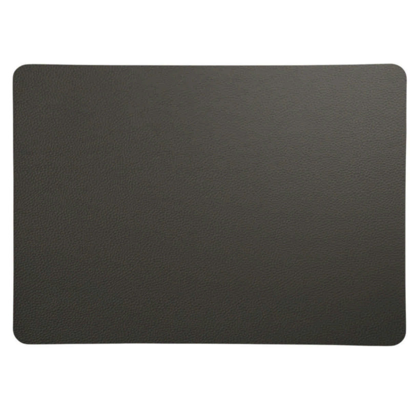 ASA SELECTION Table Tops Leather Optic Rough Table mat rough graphite ...