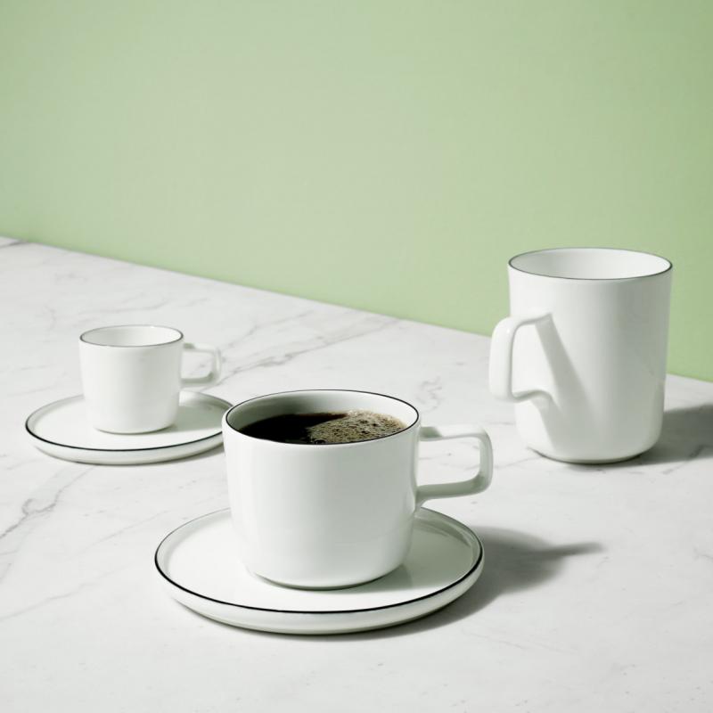 ASA SELECTION Oco Ligne Noire - Modern Bone China